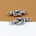 Sterling Silver Bow Knot Connector Charms, 925 Silver Knot Chharms ...