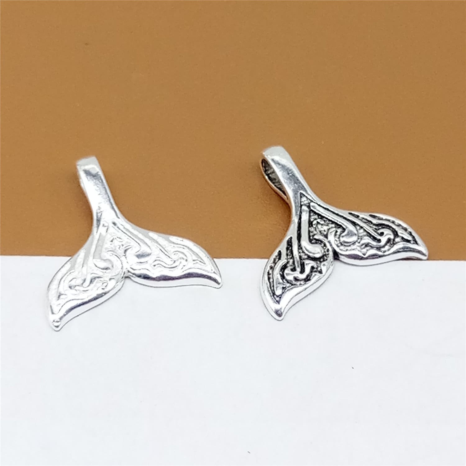 10 Sterling Silver Mermaid Tail Charms Mermaid Charms 925 | Etsy