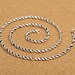 Sterling Silver Spiral Chain, 925 Silver Twist Chain Necklace, Sterling ...
