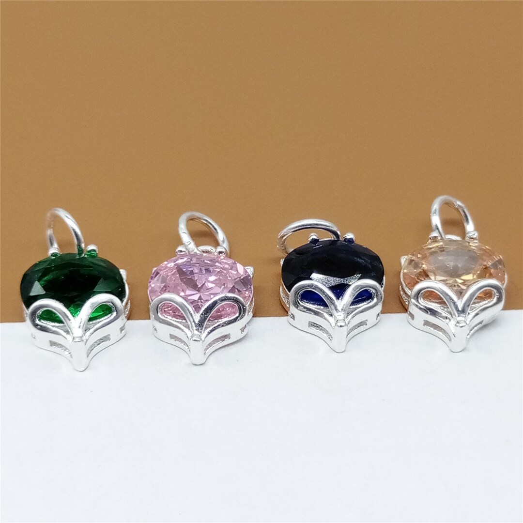 Sterling Silver Fox Charm With Zircon, Sterling Fox Charms, 925 Silver ...