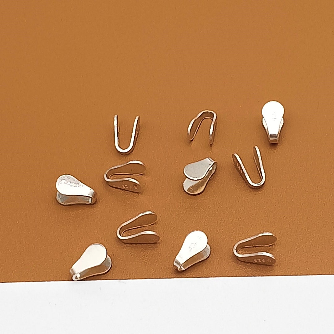 20 Sterling Silver Flat End Caps, 925 Silver Chain End Cap, Leather ...