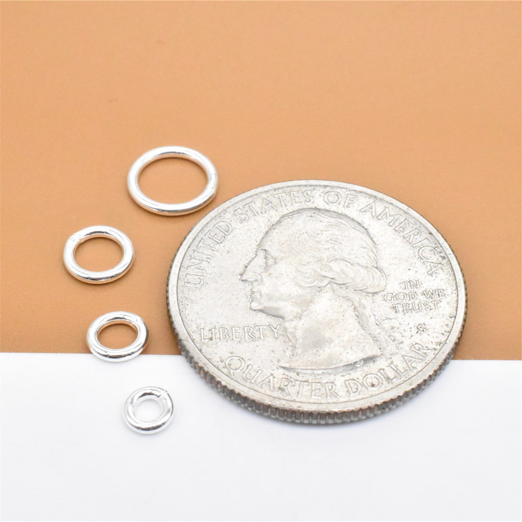 50 Sterling Silver Closed Jump Ring 925 Sterling Silver - Etsy