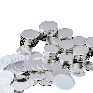 Sterling Silver Round Blanks, 925 Silver Disc Blank, Flat Slice Blank ...