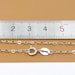 Sterling Silver Dapped Cable Chain W/ Rhodium Plated, 925 Silver ...