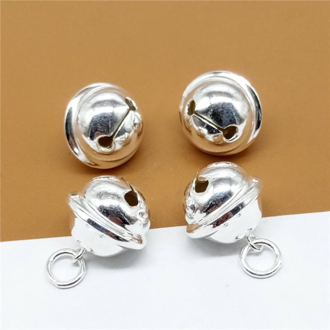 Sterling Silver Cat Collar Bell Charm, Sterling Silver Dog Bell Charm ...