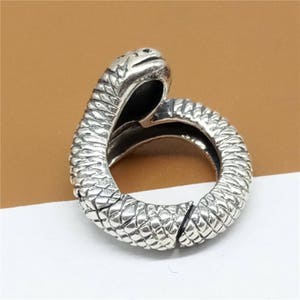 Sterling Silver Snake Lobster Clasp, Sterling Silver Clasp, 925 Silver ...