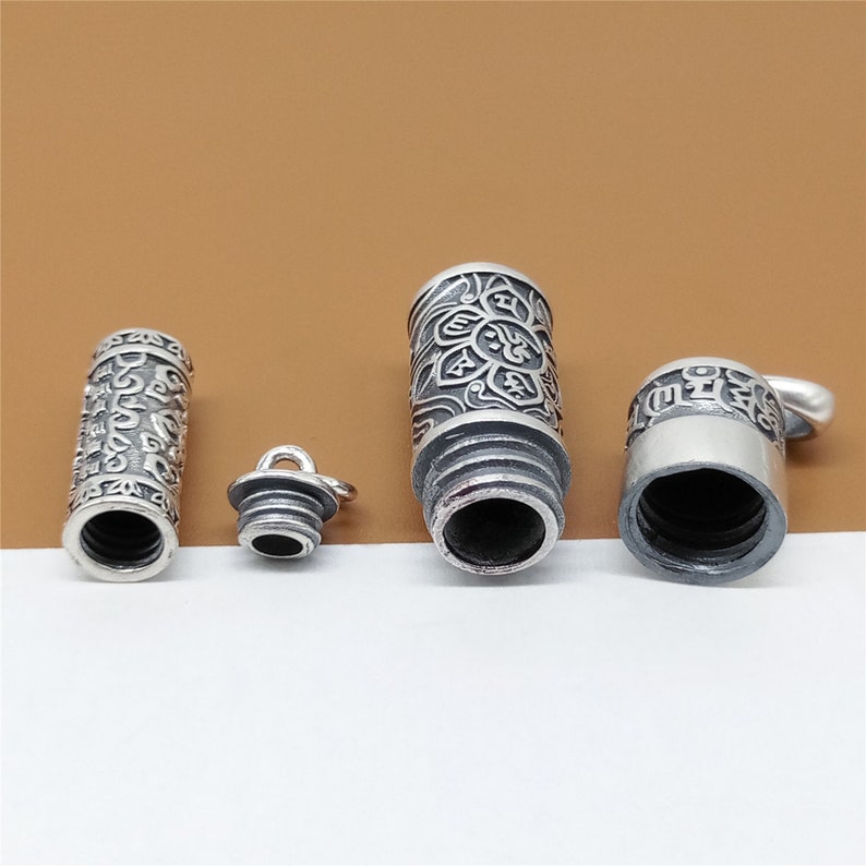 0.990 Fine Silver Om Locket Sterling Silver OM Pendant | Etsy