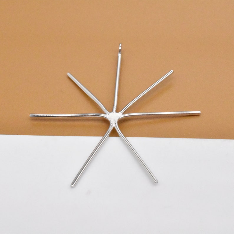 Sterling Silver Prong Claw Setting for Irregular Stones, 925 Silver ...