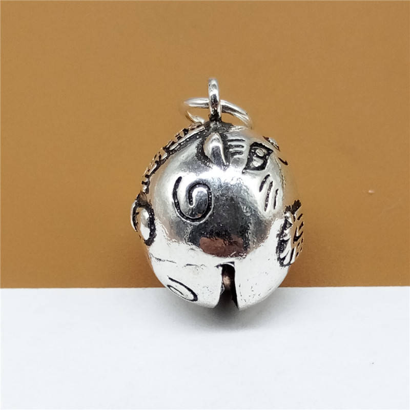 Sterling Silver Cat Bell Charms Sterling Silver Egg Bell - Etsy