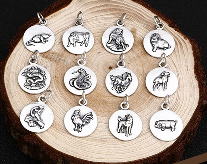 Sterling Silver Chinese Zodiac Beads for European Bracelet - Etsy