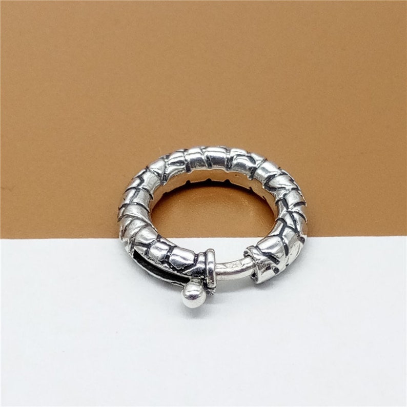 925 Sterling Silver Oxidized Spring Ring Clasp 925 Silver - Etsy