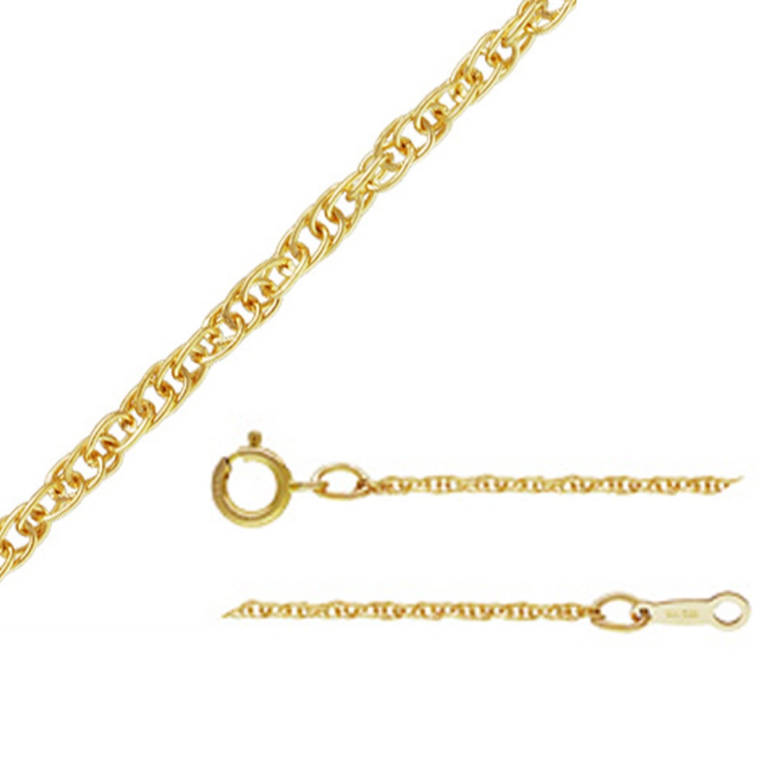 14K Gold Filled Rope Chain With Spring Ring Clasp, Gold Filled Rope ...