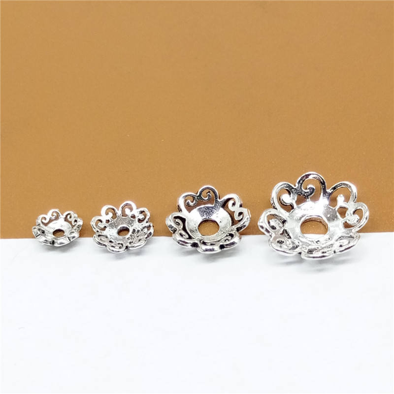 Sterling Silver Spiral Bead Caps 925 Sterling Silver Bead | Etsy