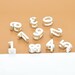 10 Sterling Silver Number Slider Beads, 925 Silver Number Slide Beads ...