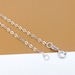 Sterling Silver Dapped Cable Chain W/ Rhodium Plated 925 - Etsy