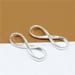 8 Sterling Silver Small Infinity Connector Charms, 925 Silver Infinity ...