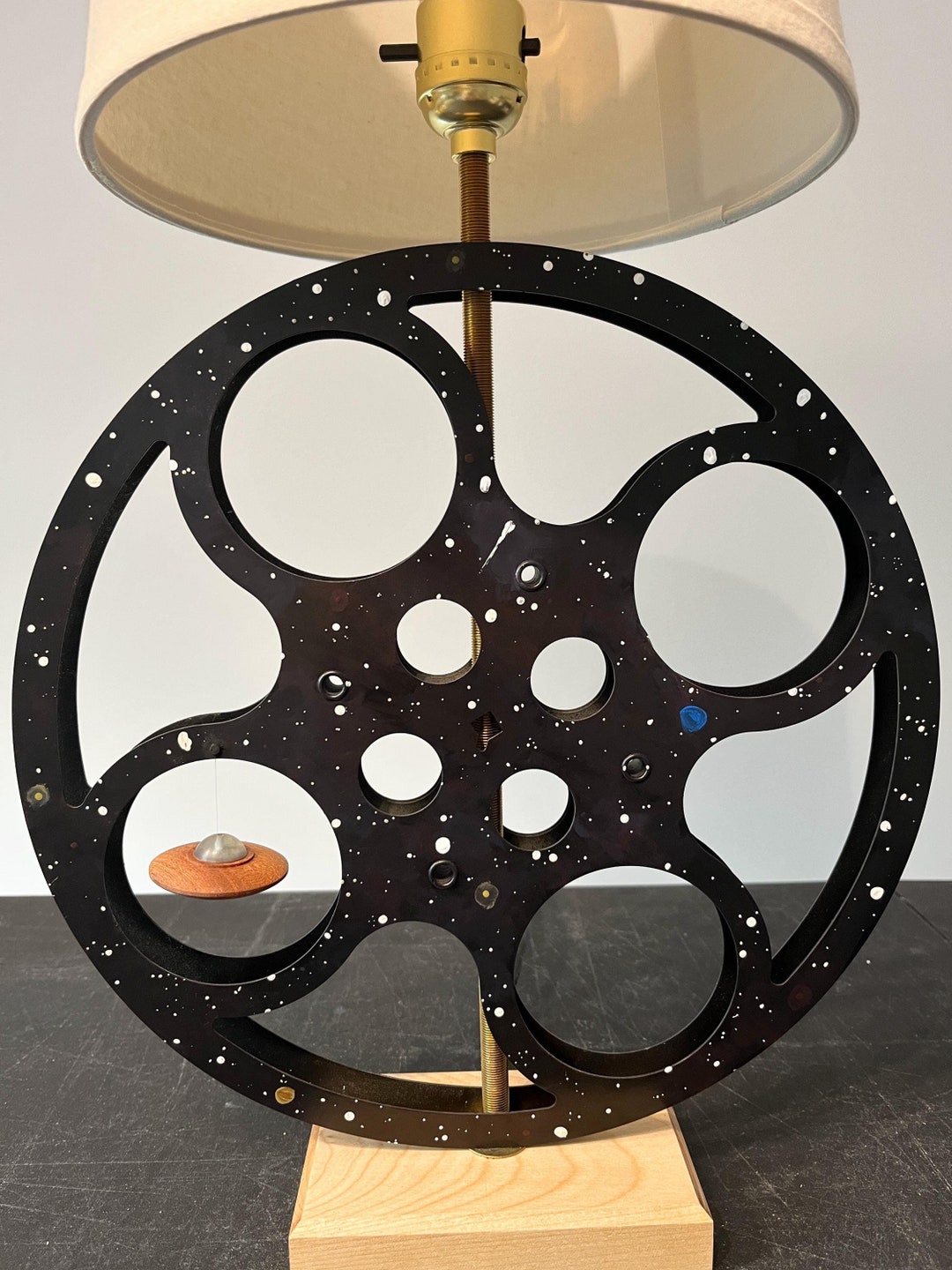 Space-themed UFO Film Reel Lamp #5 - Etsy