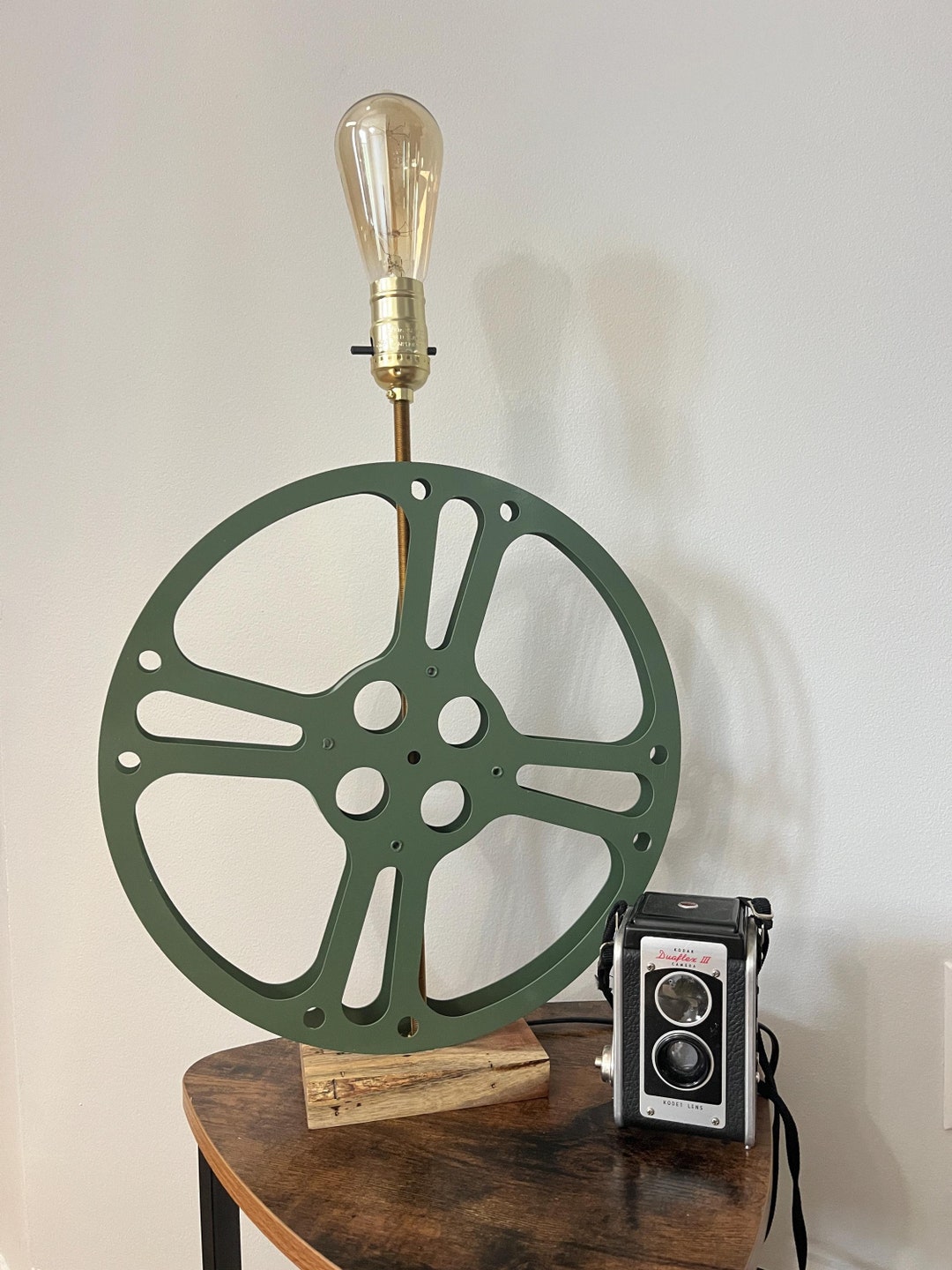Green Film Reel Standing Table Lamp - Etsy