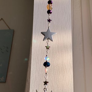 Handmade Sun, Moon & Stars ‘sunburst’ Hanging Charm, Gift, Astronomy ...