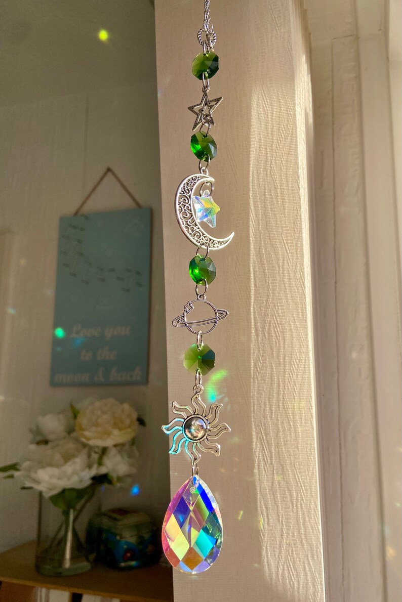 Kira Sun Moon Stars Planet Sun-catcher Rainbow Maker | Etsy
