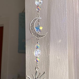 Aurora Borealis Sun, Moon & Stars Suncatcher: AB Celestial Crystal ...