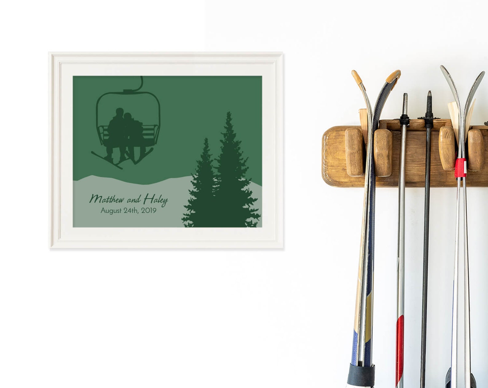 Ski Gifts Customized Snowboard Art Print Skiing Art Ski Art - Etsy