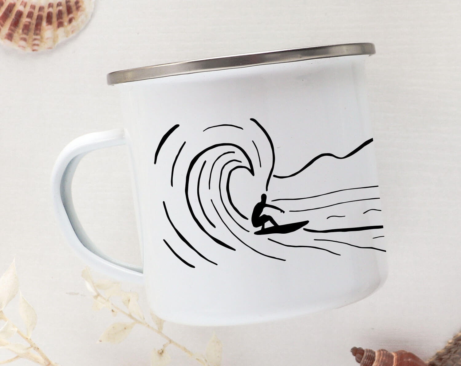 Custom Camp Mug Surf Decor Surf Art Gift for Surfer Hawaii | Etsy