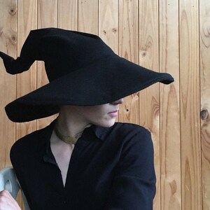 Witch Hat / Wizard Hat / Pointy Hat / Wide Brim Hat / Mage / - Etsy