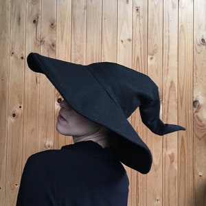 Witch Hat / Wizard Hat / Pointy Hat / Wide Brim Hat / Mage / - Etsy