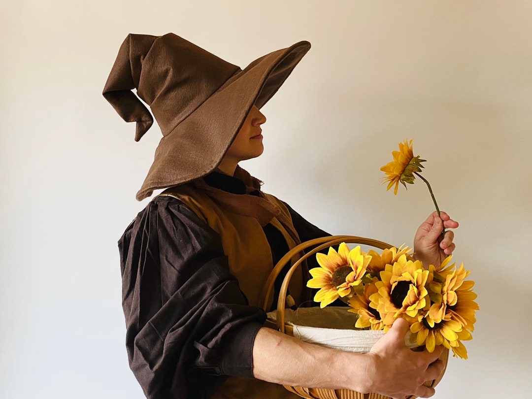 Brown "wizard Chill" Hat / Witch Hat / Mage, Sorcerer, Warlock ...