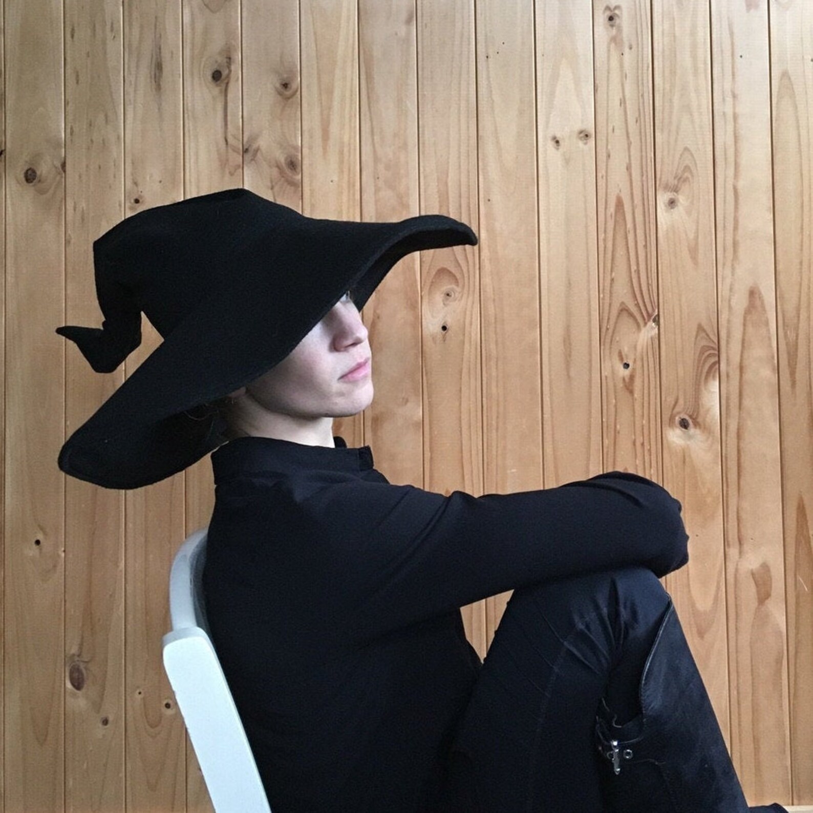 Witch Hat / Wizard Hat / Pointy Hat / Wide Brim Hat / Mage / - Etsy