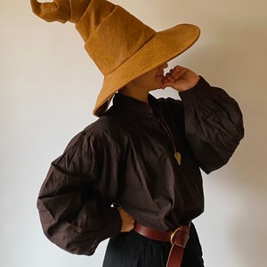 Autumn crooked Mage Witch Hat / Wizard Hat / Pointy Hat / Mage ...
