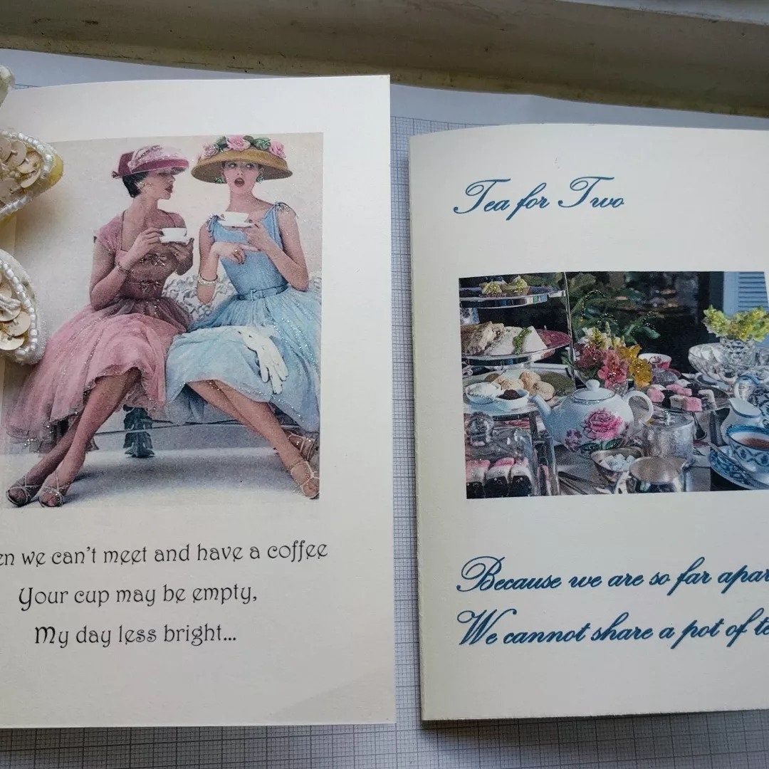 OUT OF STOCK Handmade Tea or Coffee Card With Poem Send A Cuppa Any ...