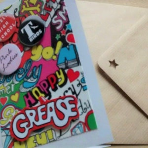 GREASE ϟ the Movie Handmade Card Any Occasion Rydell - Etsy