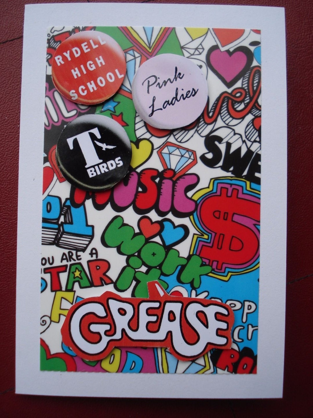 GREASE ϟ the Movie Handmade Card Any Occasion Rydell - Etsy