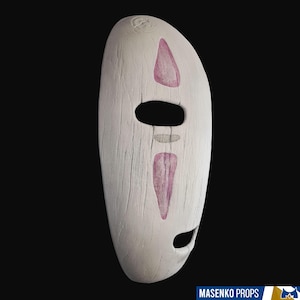 Noh Theatre Noppera-bo Mask - White and Purple - Etsy