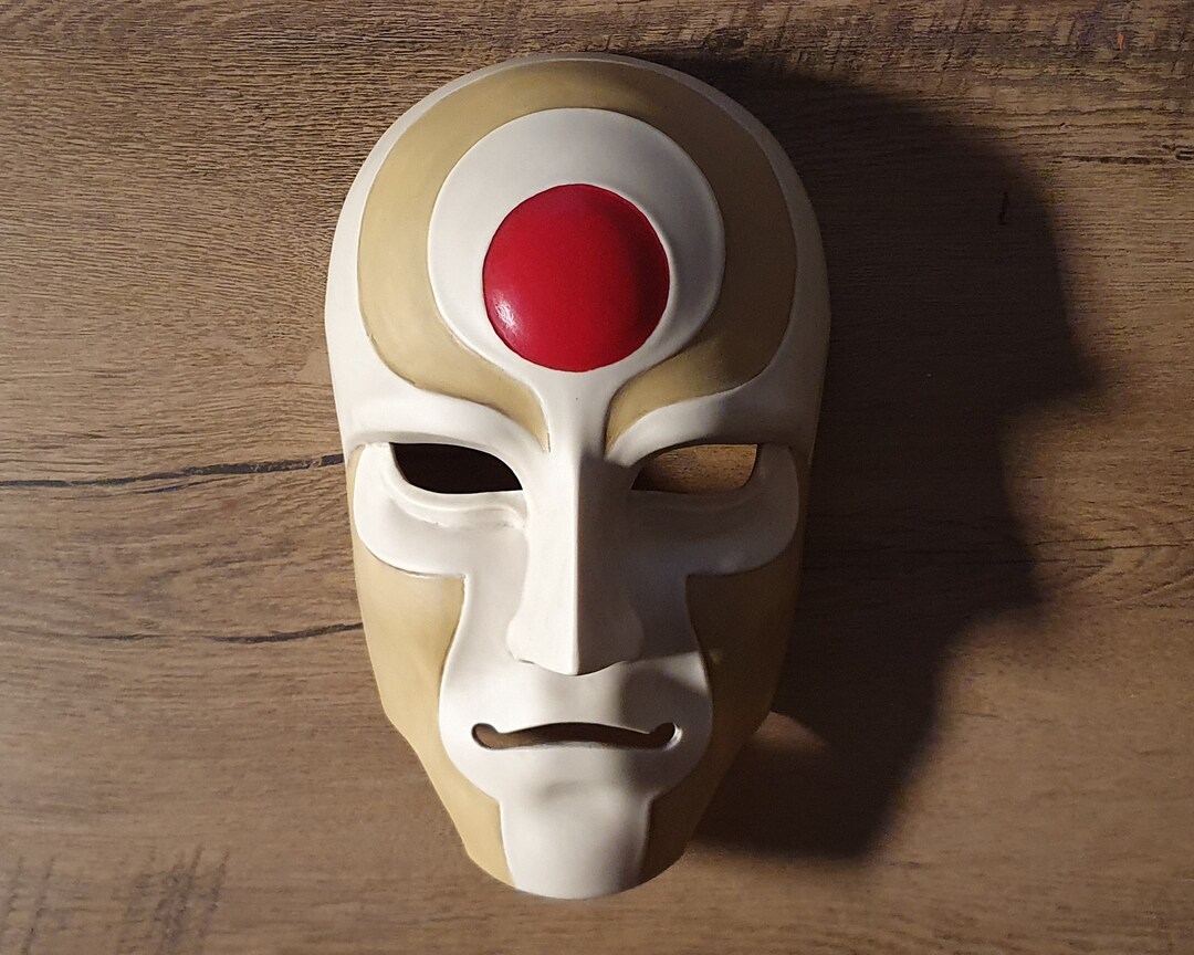 Traditional Chinese Opera Mask - White and Tan - Etsy