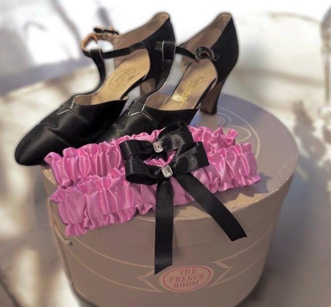 Pink Silk Garters, 1920s Style, - Etsy