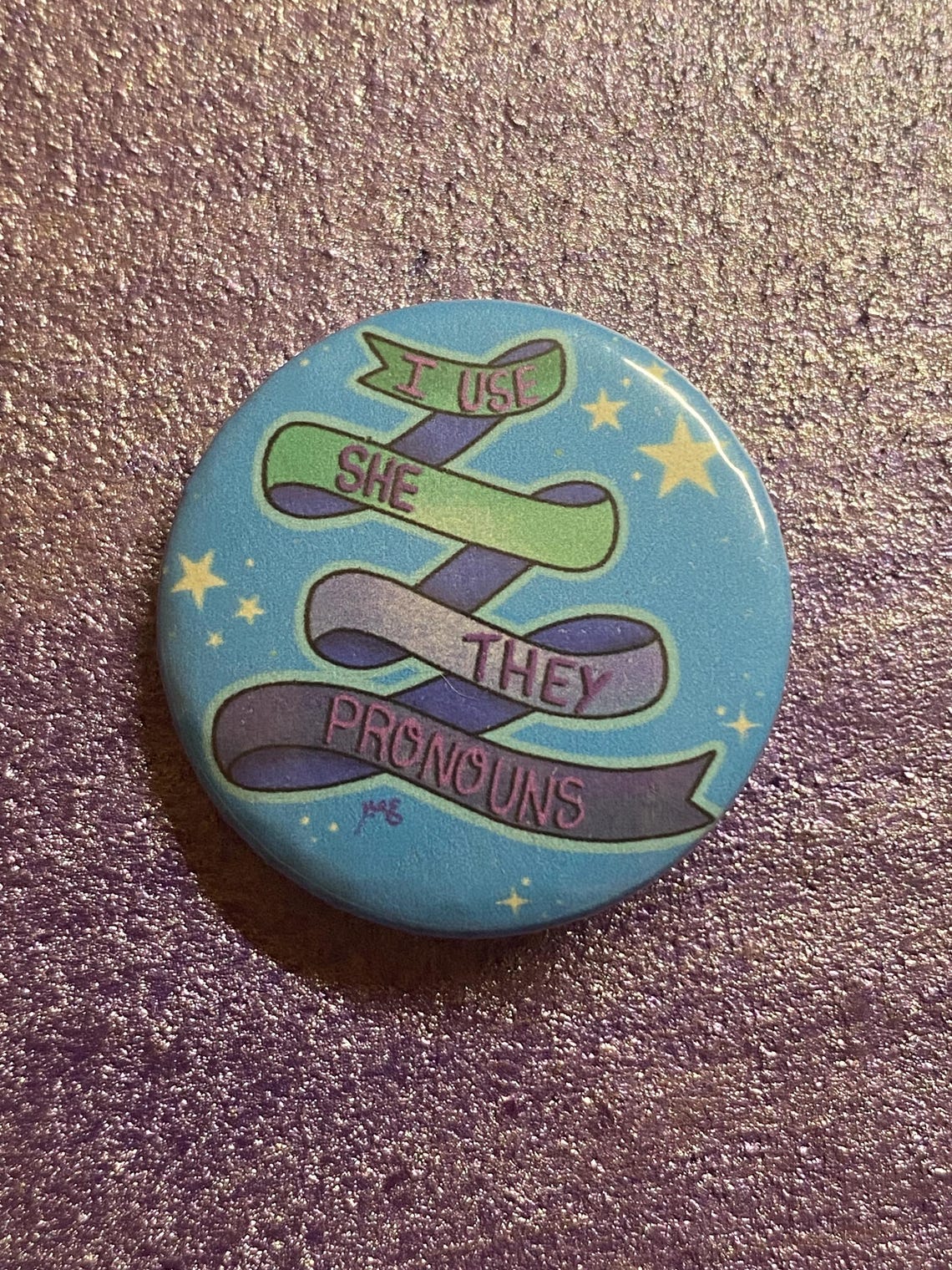 Neptunic Pronoun Badges - Etsy