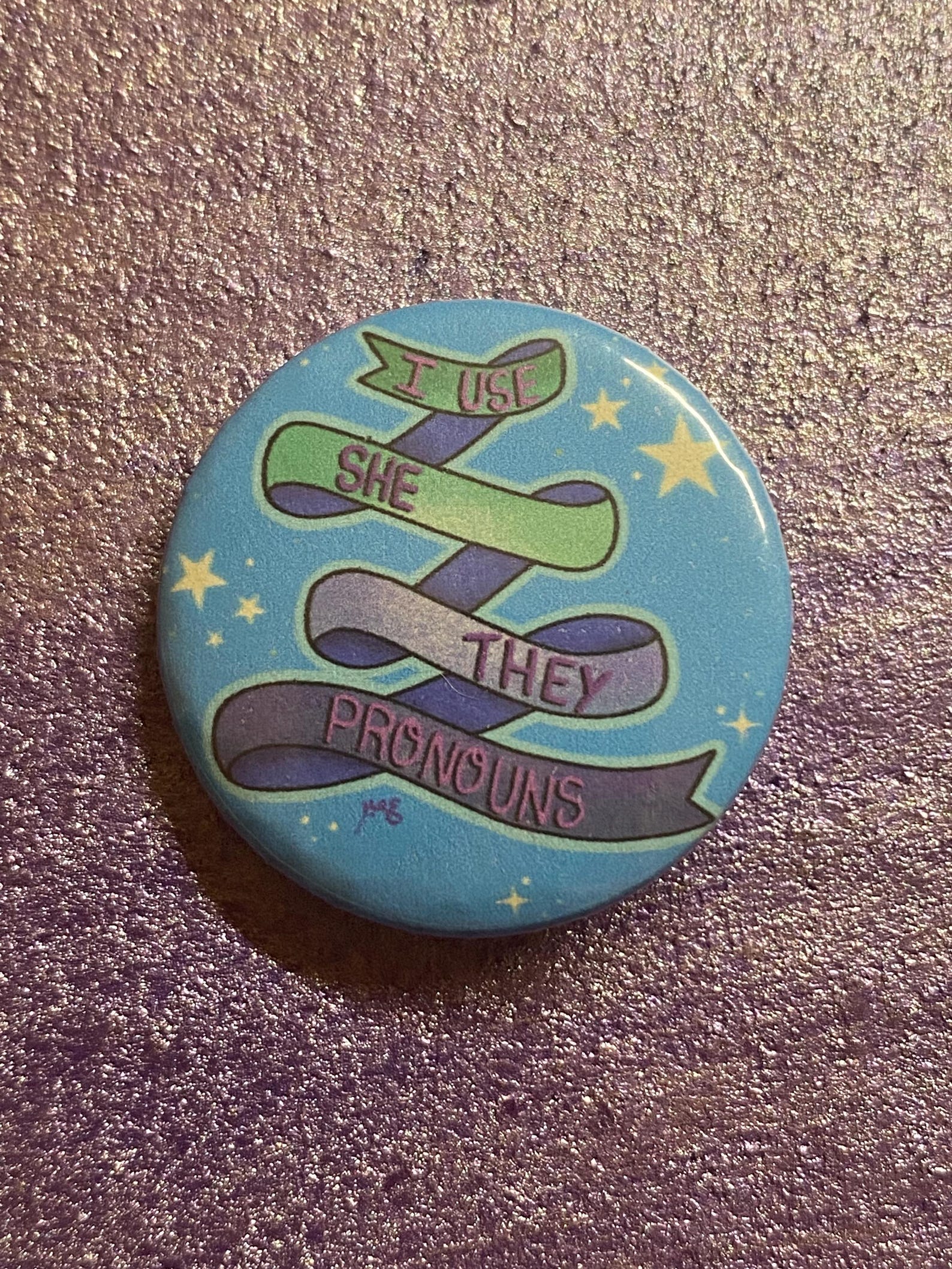 Neptunic Pronoun Badges - Etsy