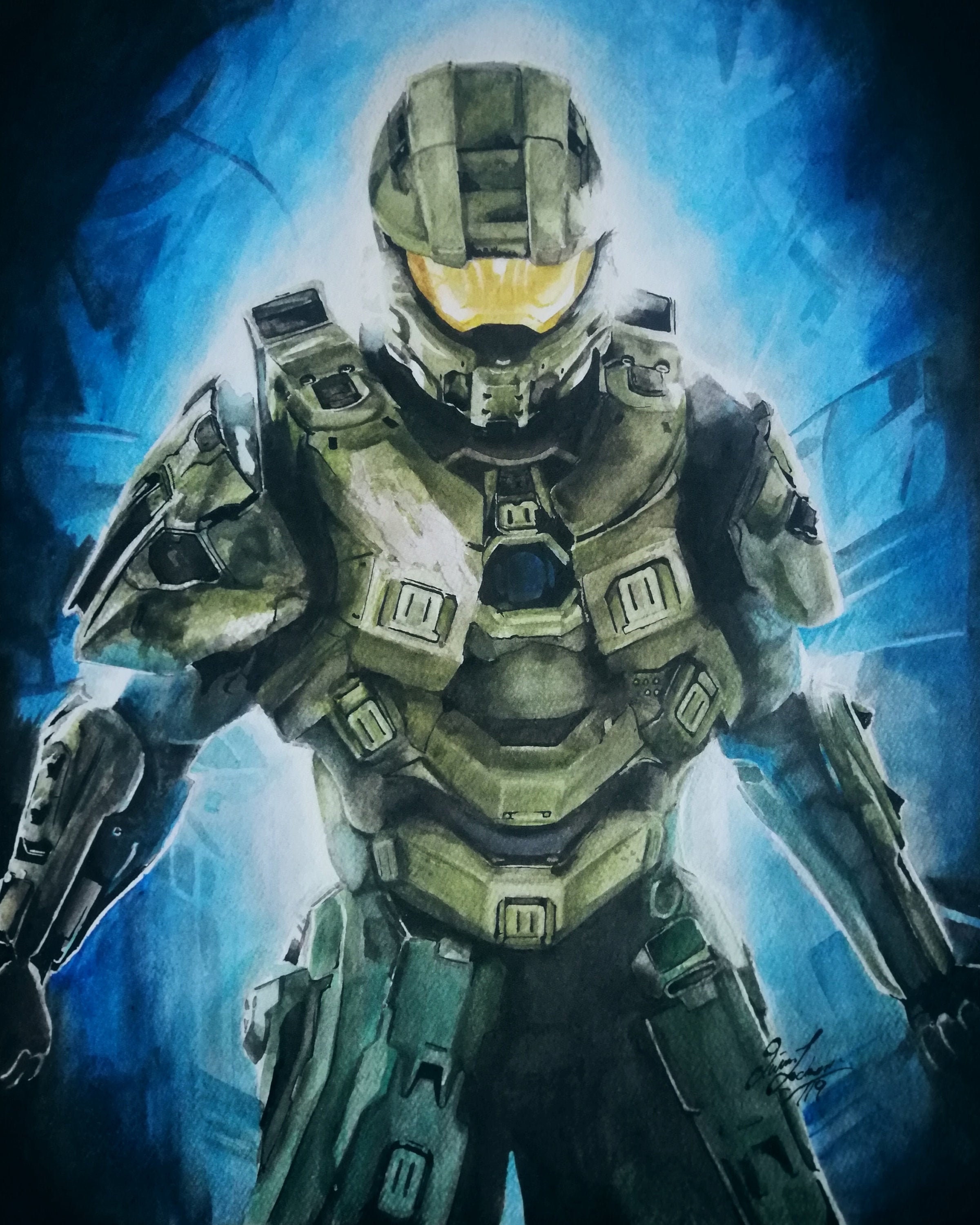 Master Chief Painting