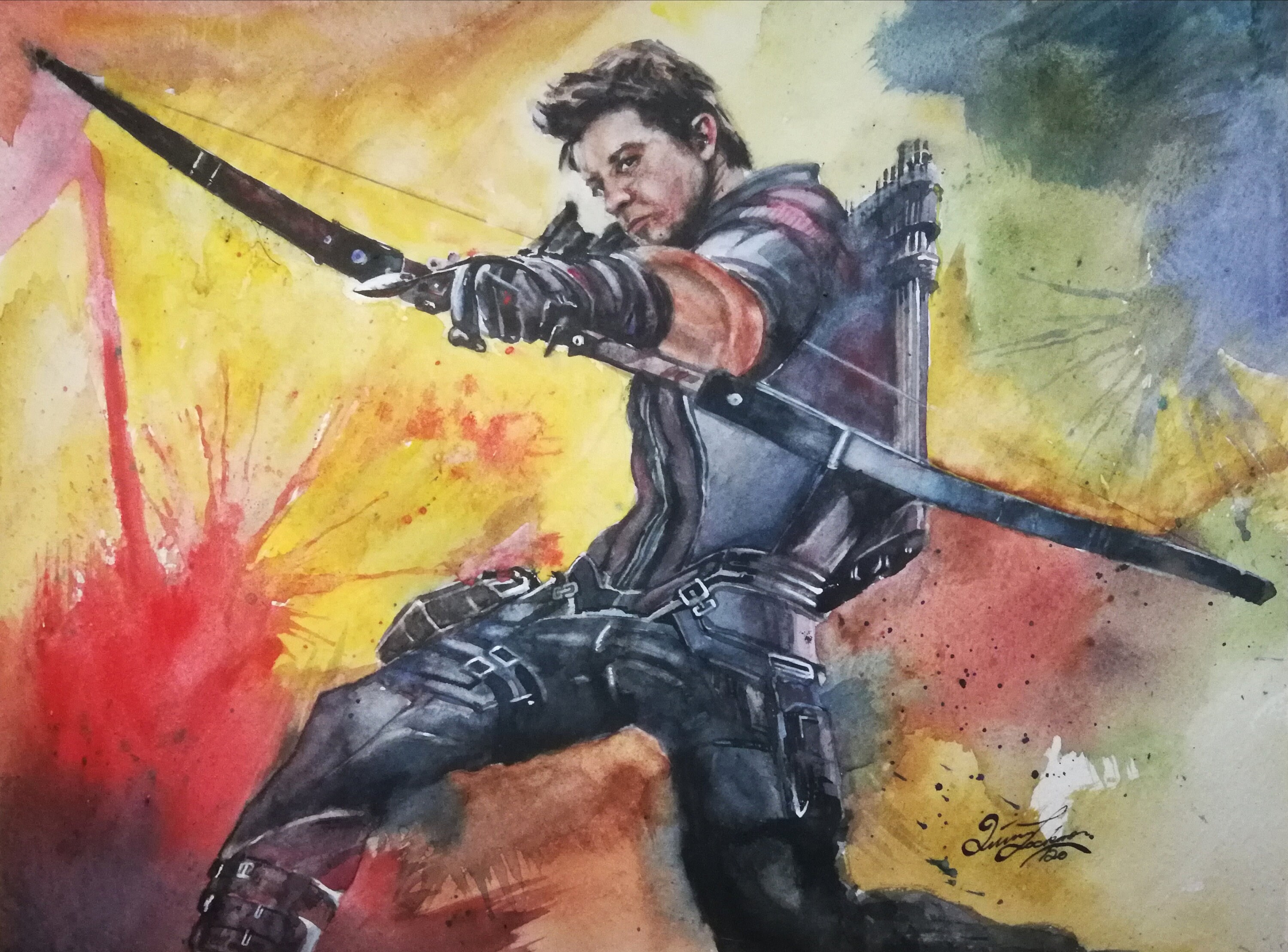 Hawkeye Painting Art & Collectibles Acrylic etna.com.pe