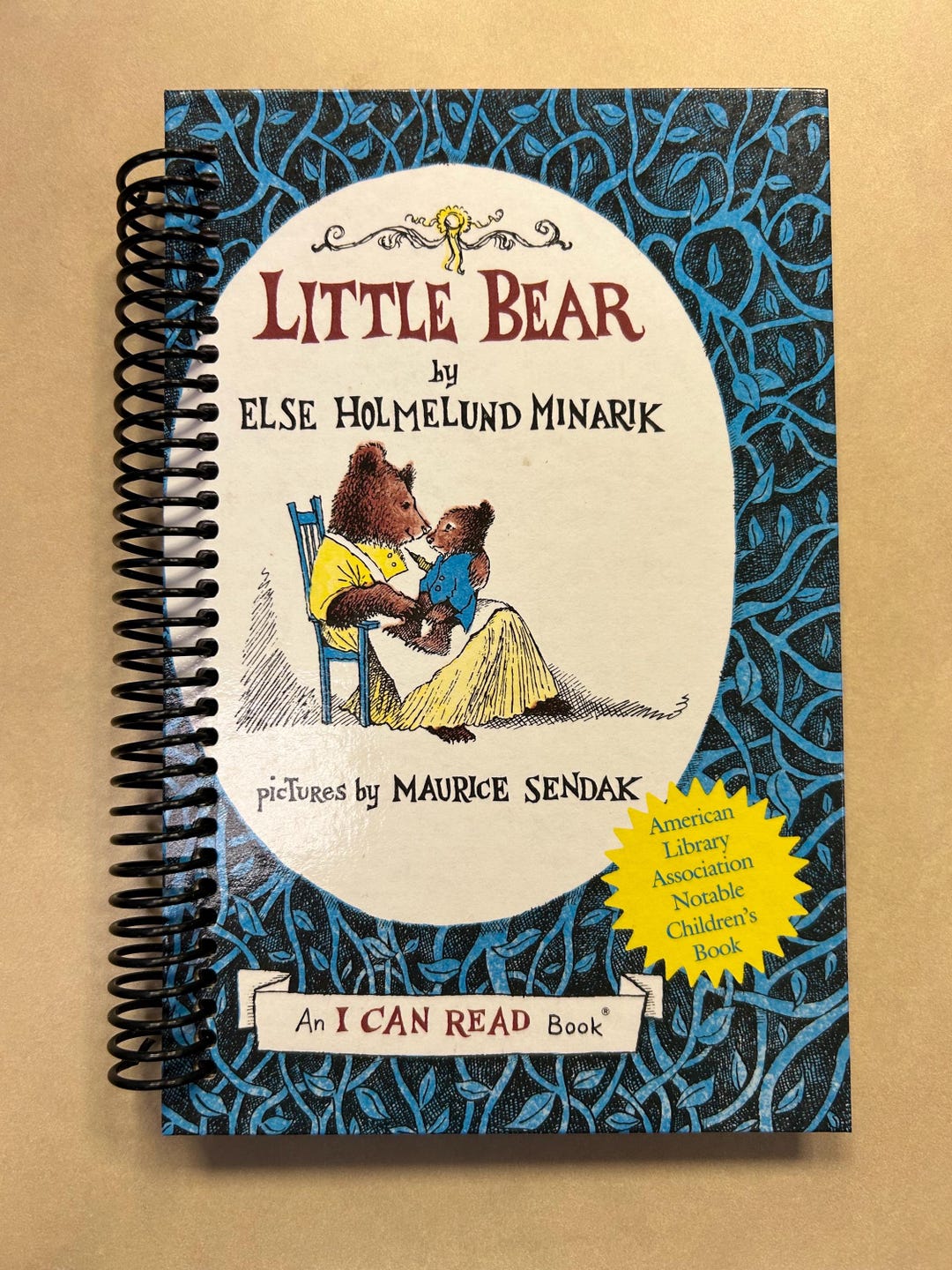 Upcycled LITTLE BEAR Notebook for Journal Children’s Book Spiral ...