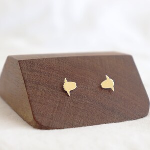 Sunfish Silhouette Stud Earrings • Sterling Silver • Handmade • Mola ...