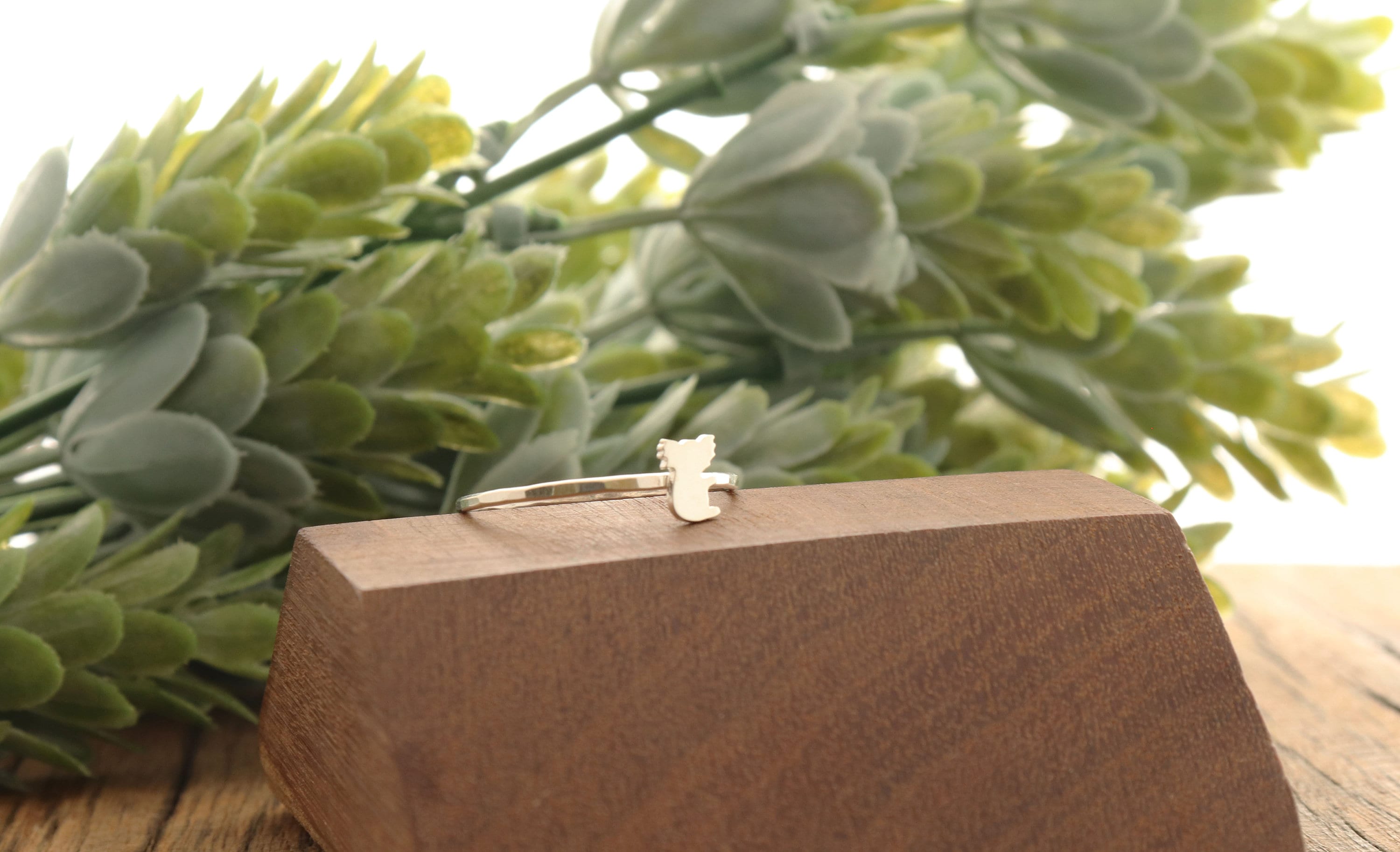 Tiny Koala Ring Sterling Silver Koala Bear Stacking Ring - Etsy Australia