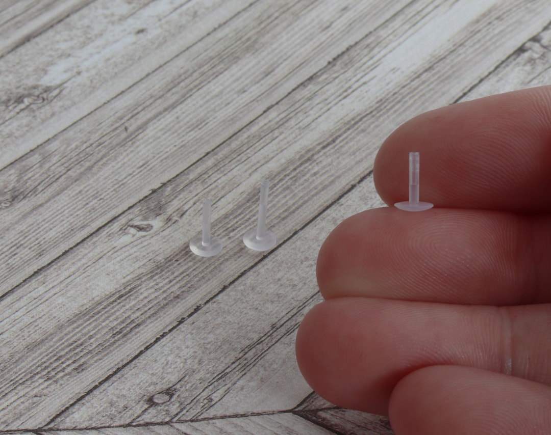 Extra Tragus Backs 16 Gauge Bioflex Style Push Fit Flat Back Tragus ...