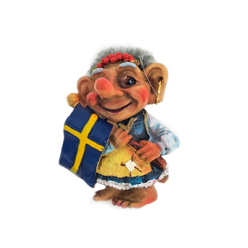 Swedish Trolls - Troll With Swedish Flag MAGNET - Etsy
