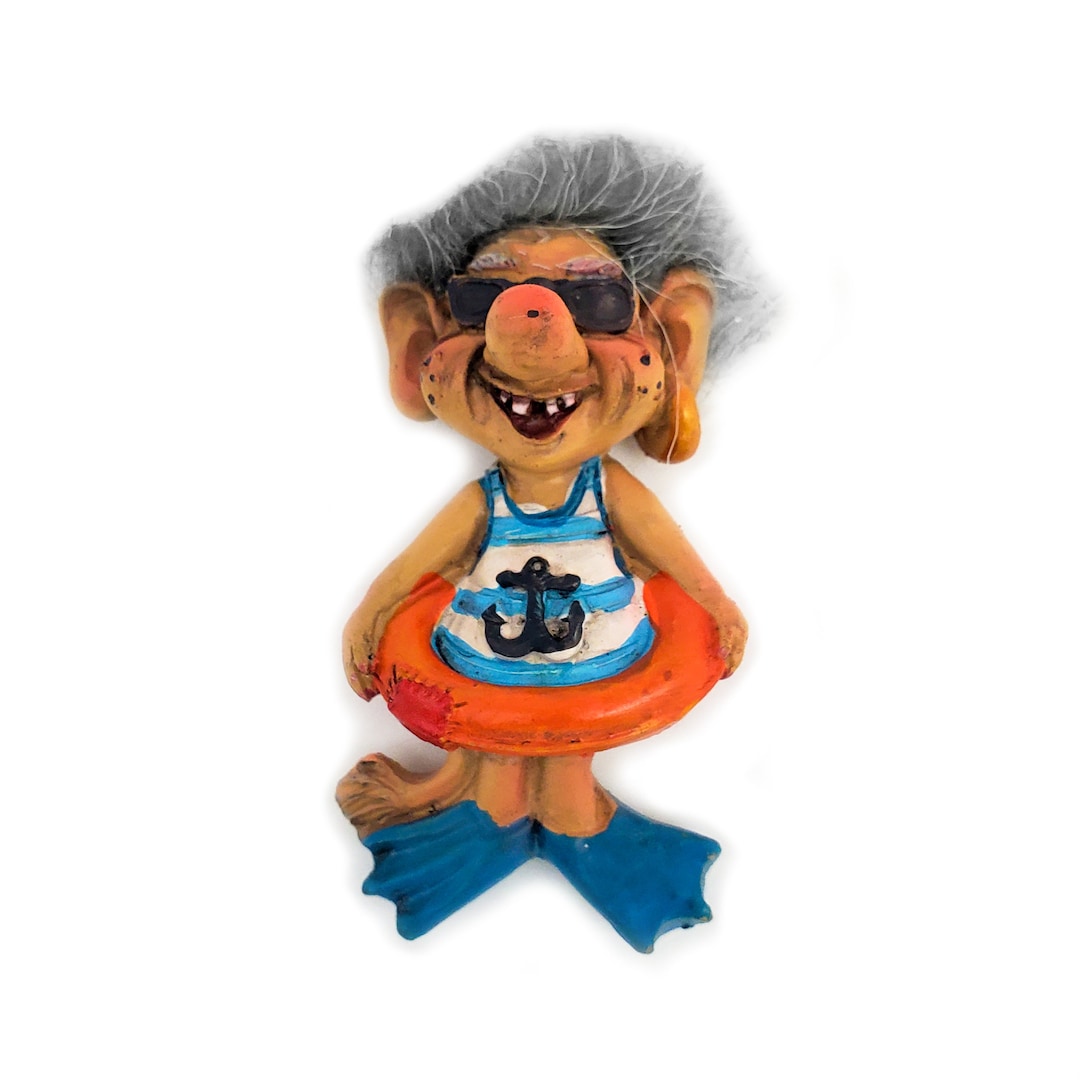 Swedish Trolls - Swimming Troll MAGNET - Etsy