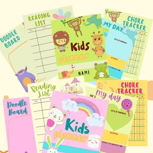 Printable Kids Planner, Kids Planner, Kids Planner Printable, Planner ...