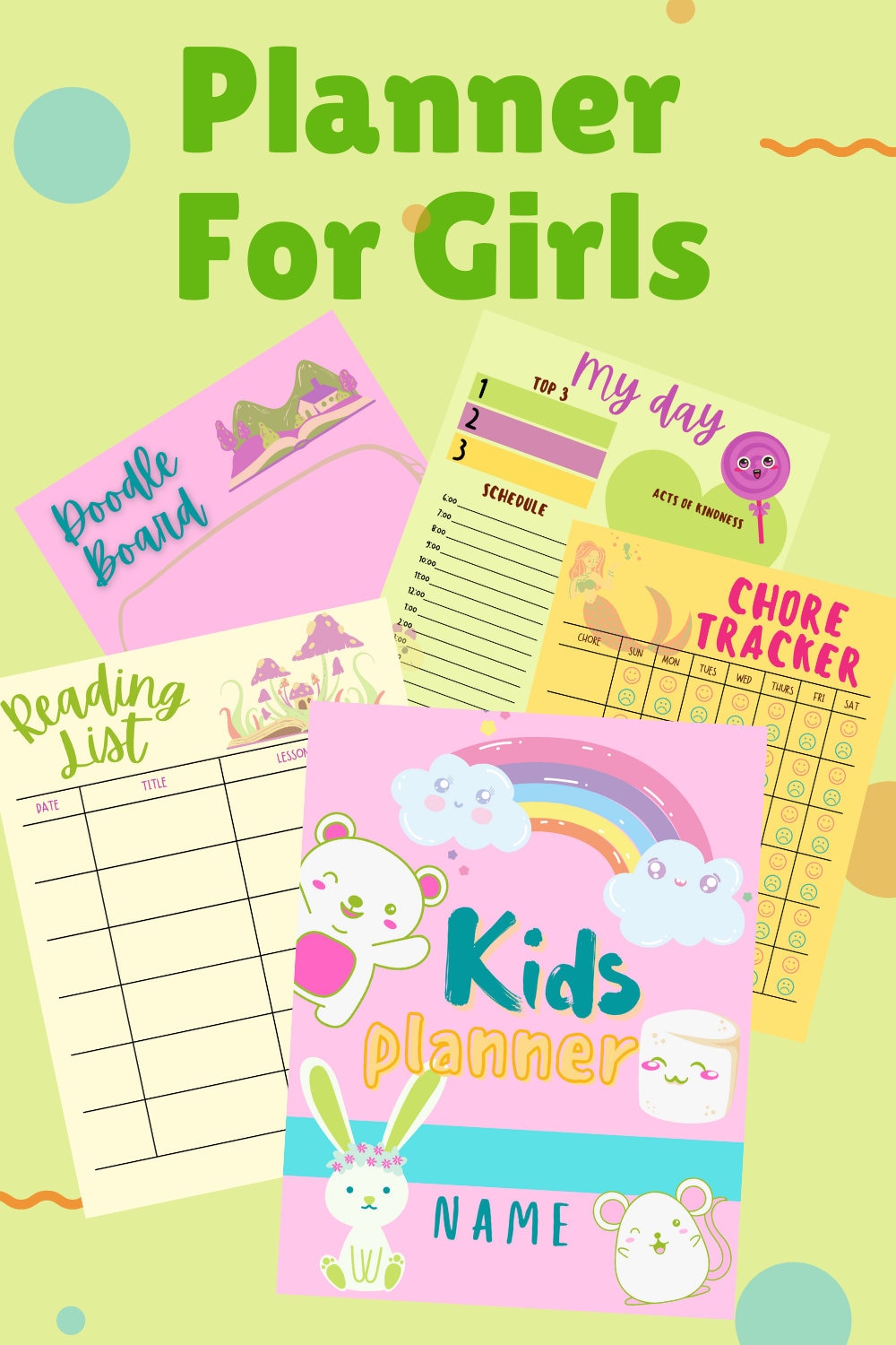 Printable Kids Planner, Kids Planner, Kids Planner Printable, Planner ...